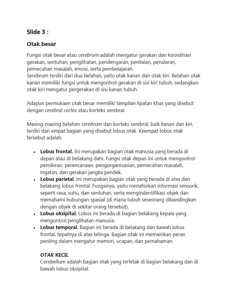 Rangkuman Presentasi Faal 3 | PDF