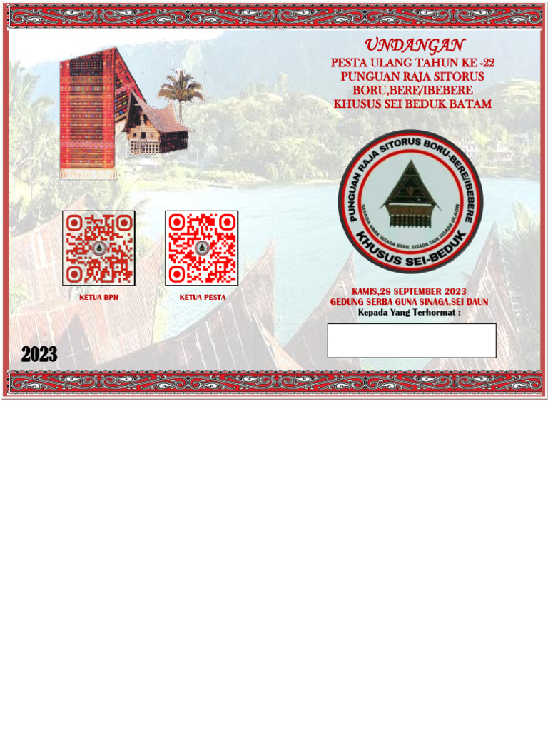 01-Undangan Sitorus. | PDF