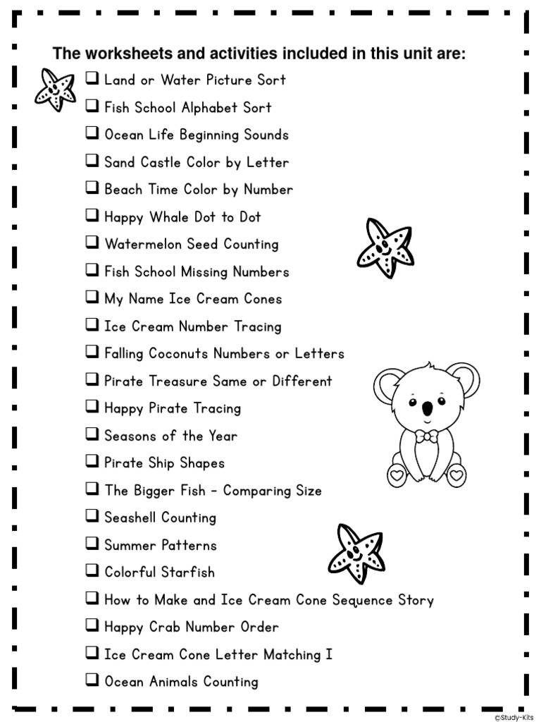 Preschool Summer Packet Activities - Fun & Educational Worksheets ...