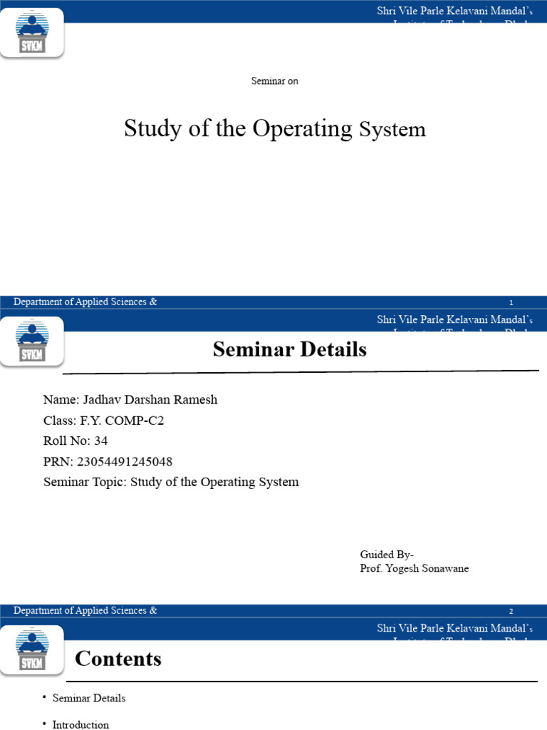 Operating System Darshan | PDF | Operating System | Microsoft Windows