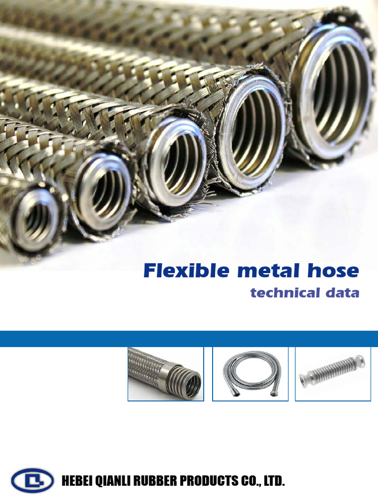 Flexible Metal Hose Catalog | PDF | Secondary Sector Of The Economy | Metals