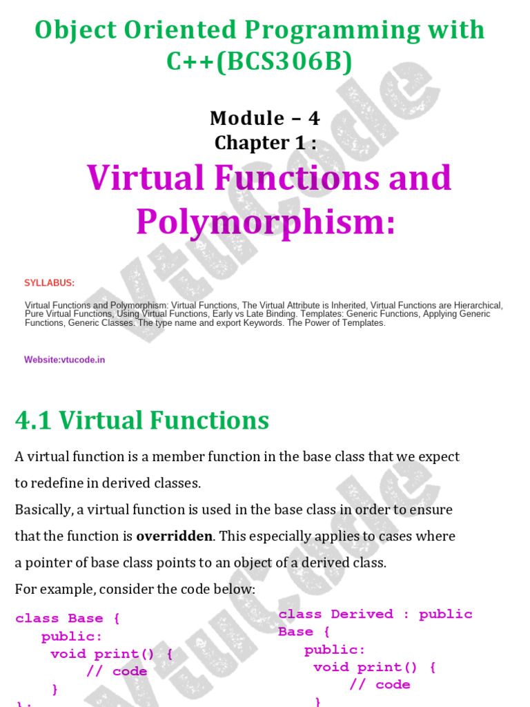 Module 4 | PDF | C++ | Class (Computer Programming)