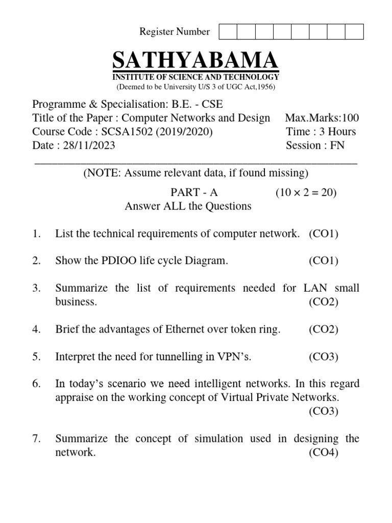 QP Odd Nov | PDF | Computer Network | Virtual Private Network