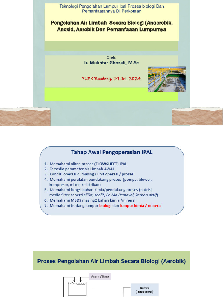 Teknologi Pengolahan Limbah Ipal | PDF