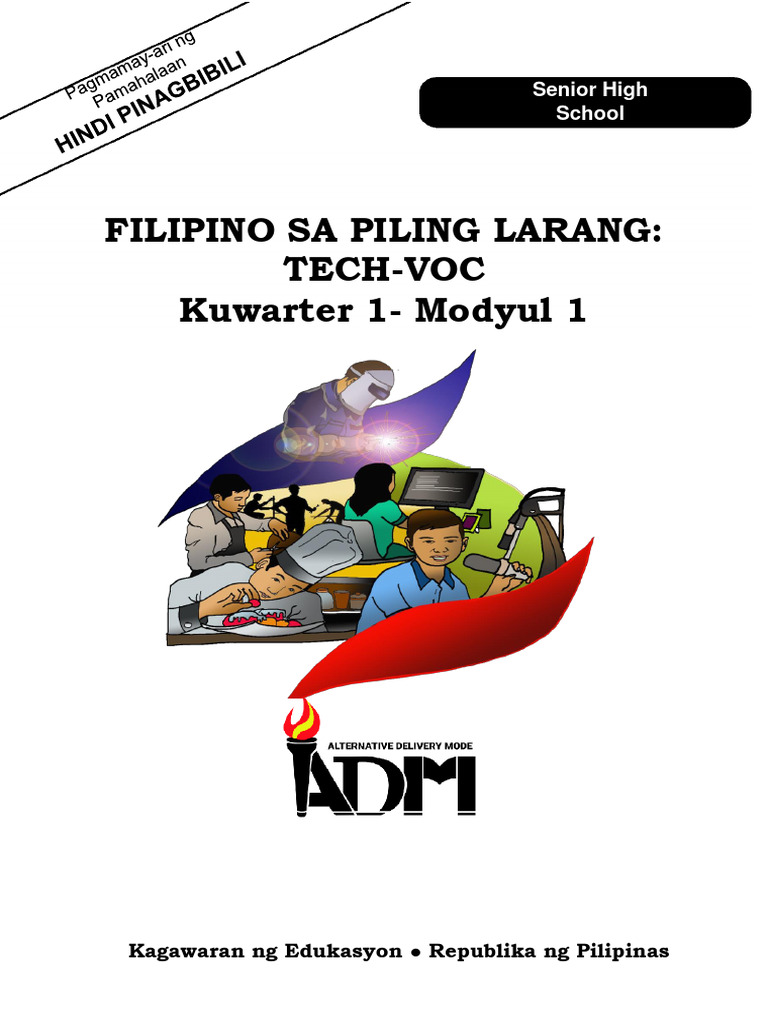 Filipino 12 Modyul 1 Adm | PDF
