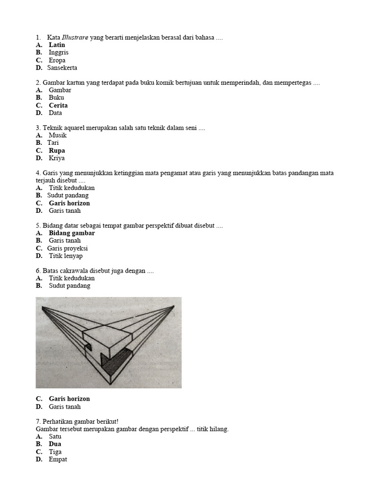 Soal Seni Diati | PDF | Griya & Taman | Seni