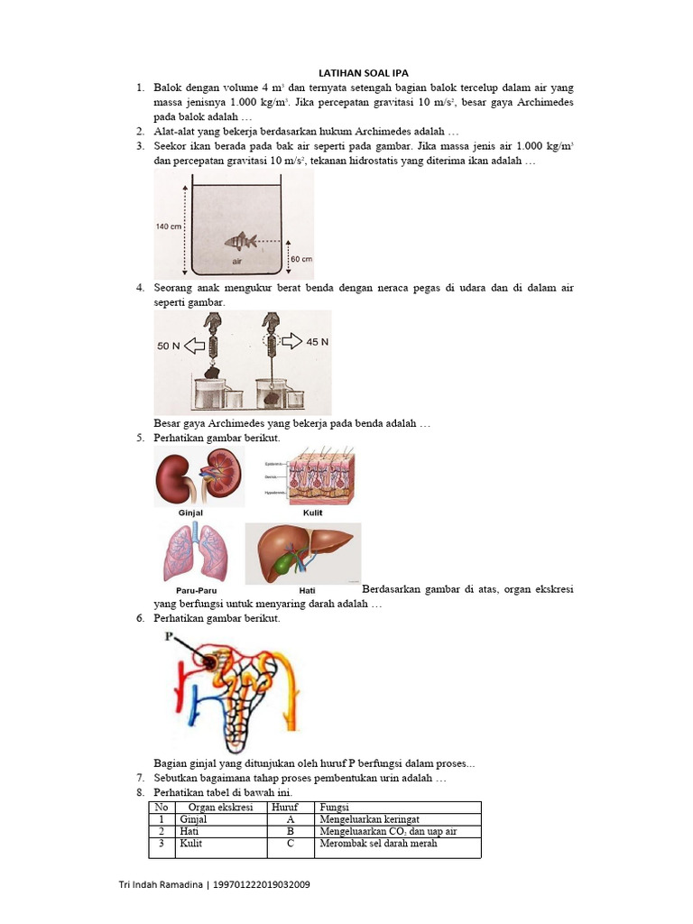 Latihan Soal Ipa | PDF