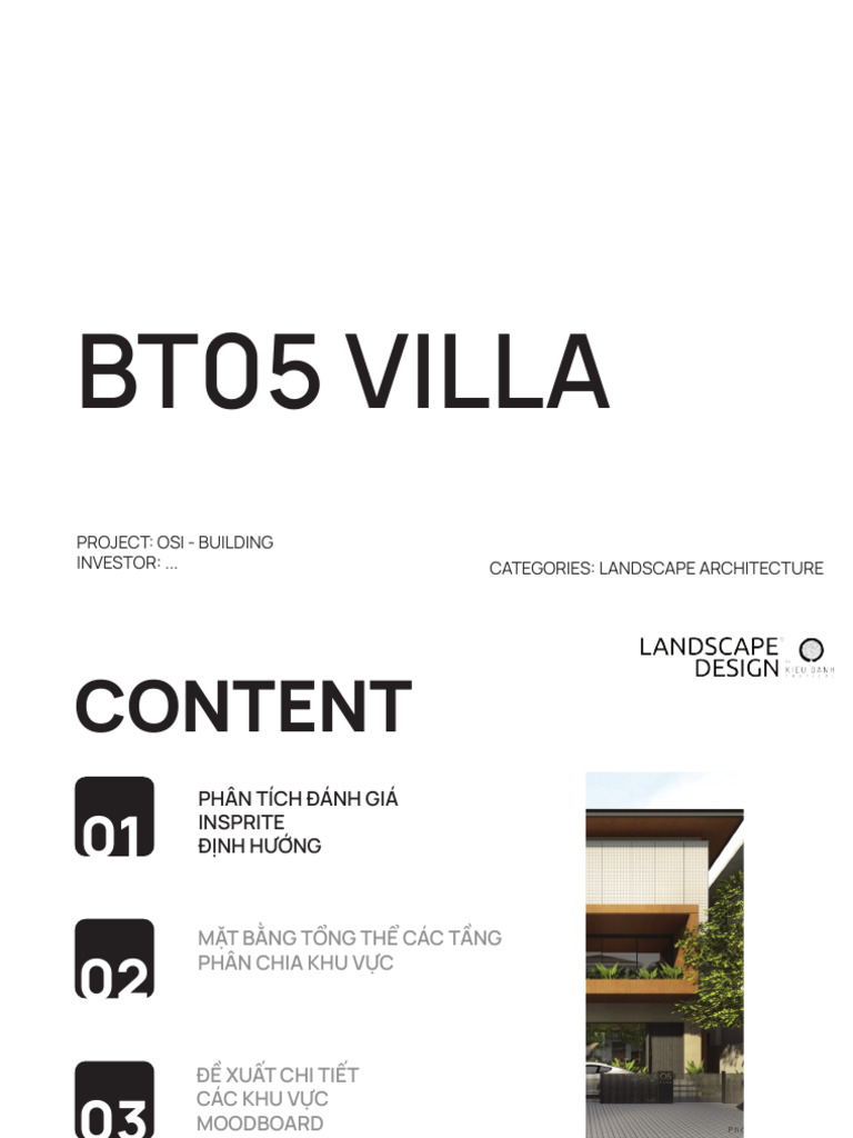 Moodboard BT05 Villa | PDF