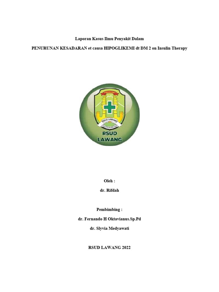 LAPSUS Final HIPOGLIKEMIA | PDF | Kesehatan Holistik
