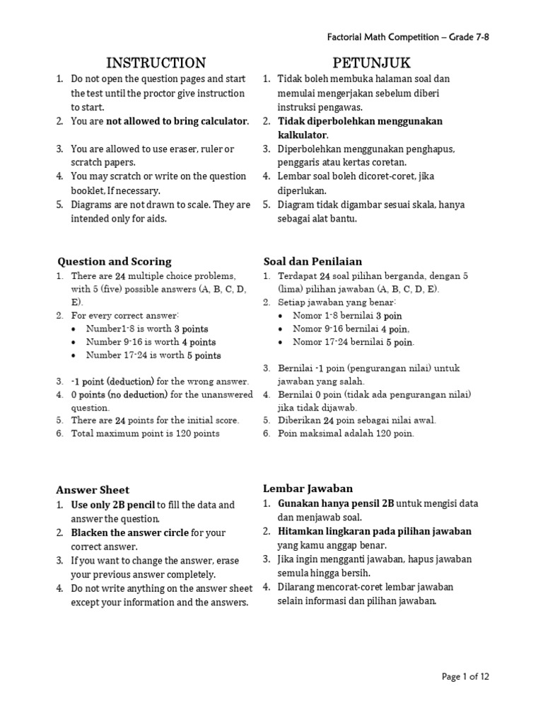 Sample FMC Grade 7-8 | PDF
