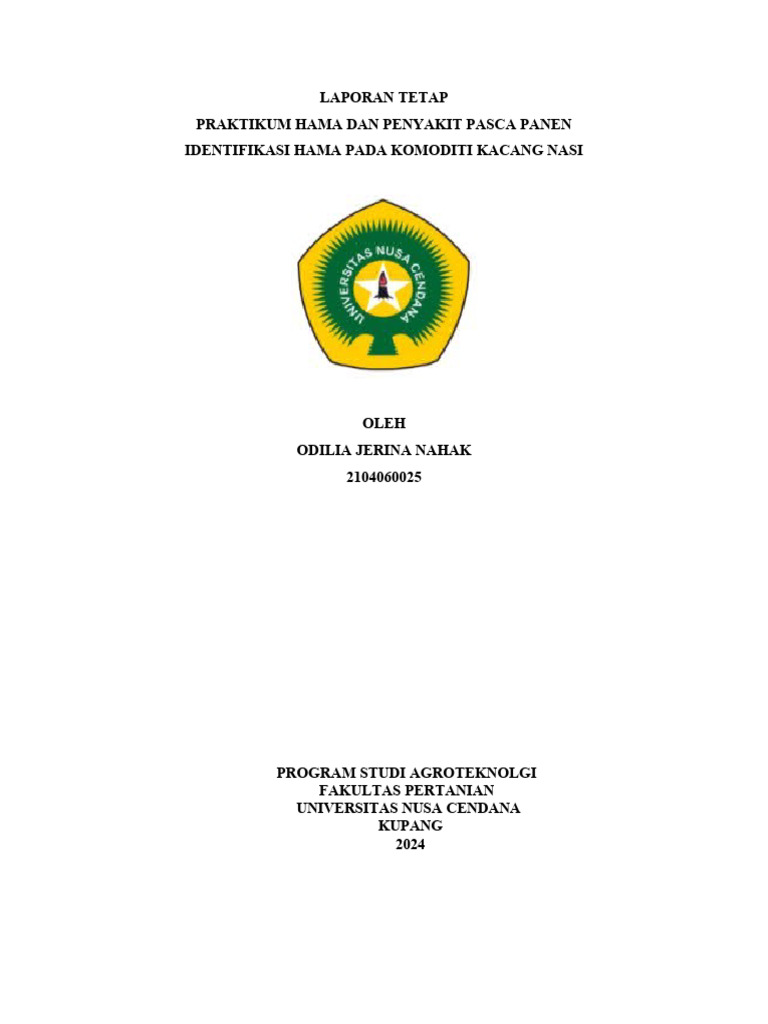 Laporan HPPP Komoditi Kacang Nasi | PDF