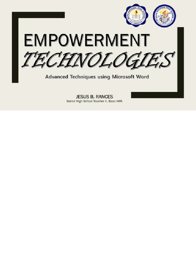 Empowerment Technologies Module 4 | PDF