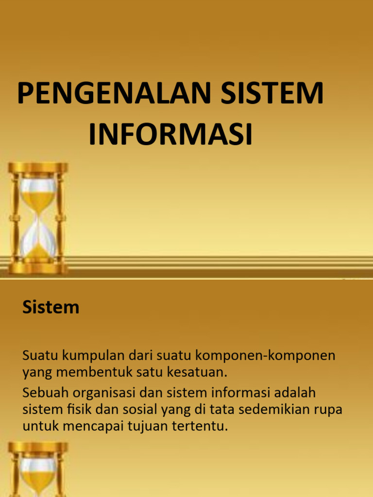 1-2 Pengenalan System Informasi | PDF