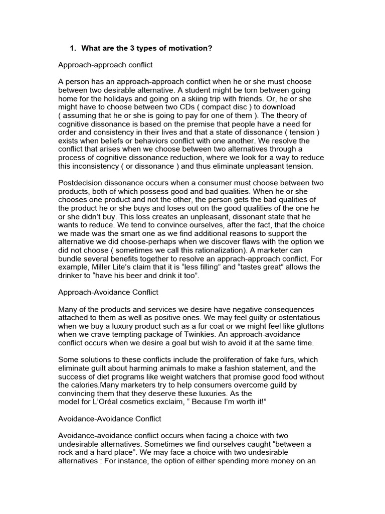 What Are The 3 Types of Motivation | PDF | Classical Conditioning ...