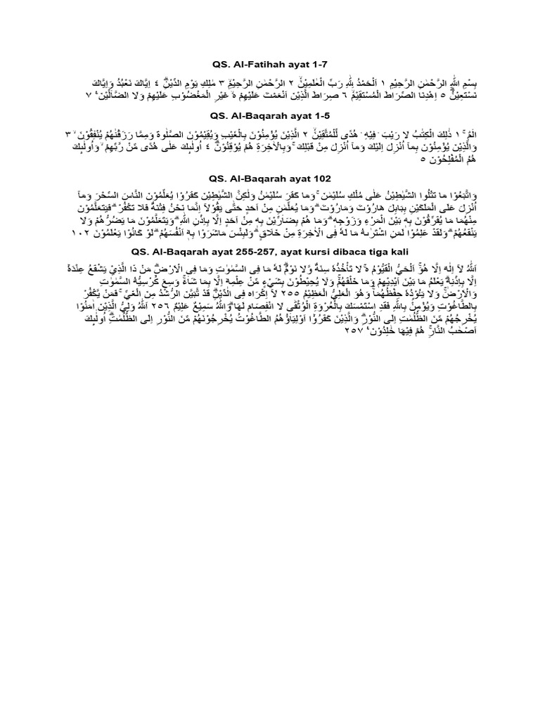 Ayat Ayat Ruqyah Pdf