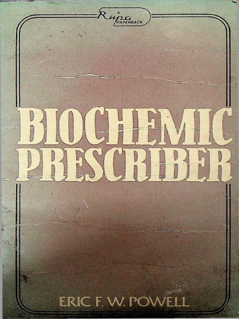 Biochemic Prescriber - Eric F.W. Powell | PDF | Chloride | Sodium