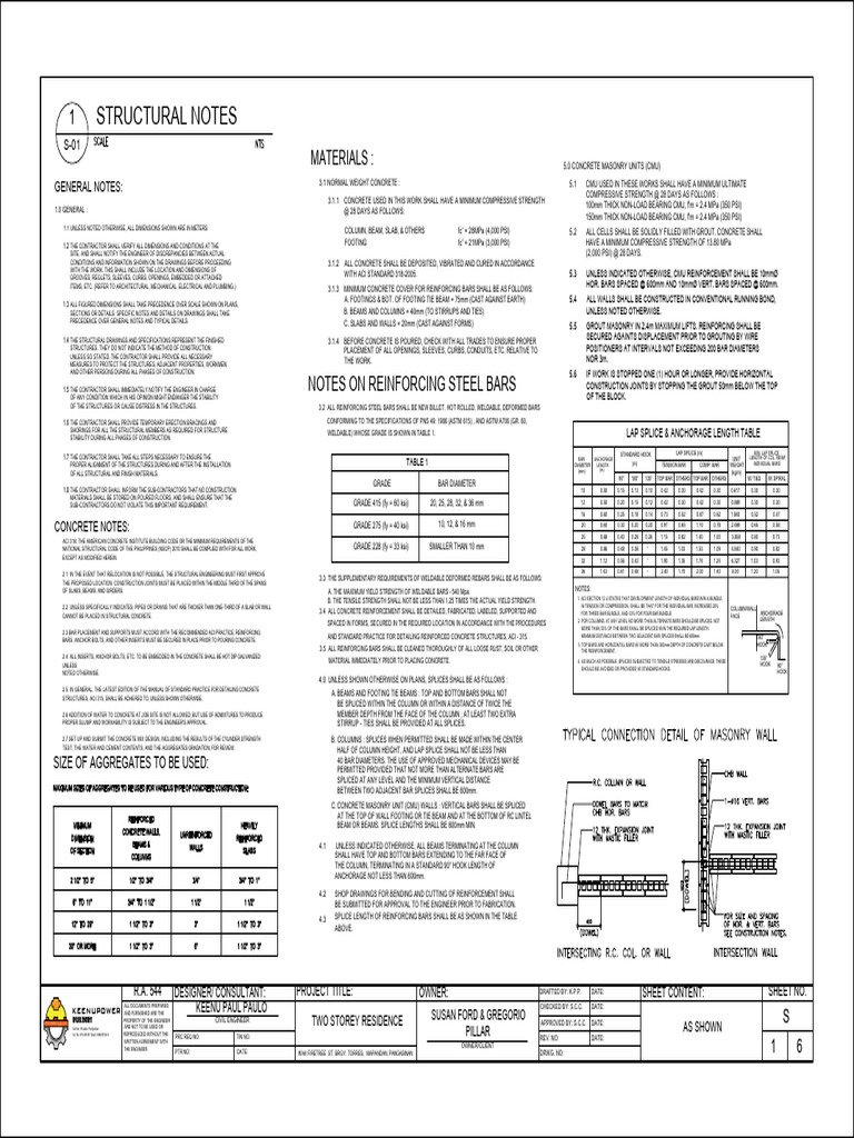 Structural Plan | PDF | Concrete | Building Engineering