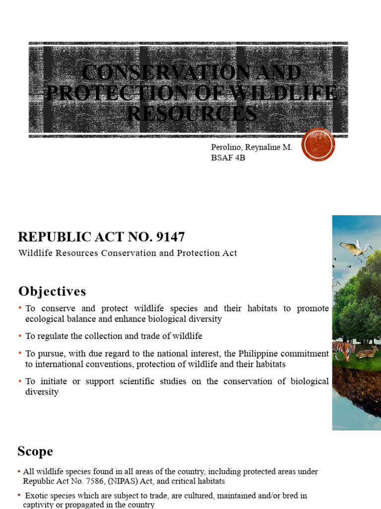 Wildlife Conservation and Protection Act | PDF | Conservation Biology ...