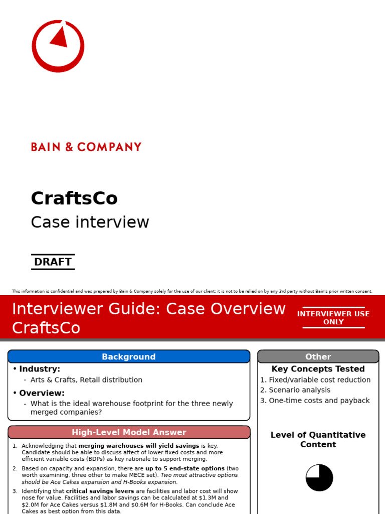 Bain Case CraftsCo | PDF | Business | Economies
