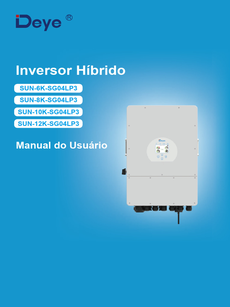 Sun-6810 12k-sg04lp3 Manual Do Usuário | PDF | Fonte de energia | Rede elétrica