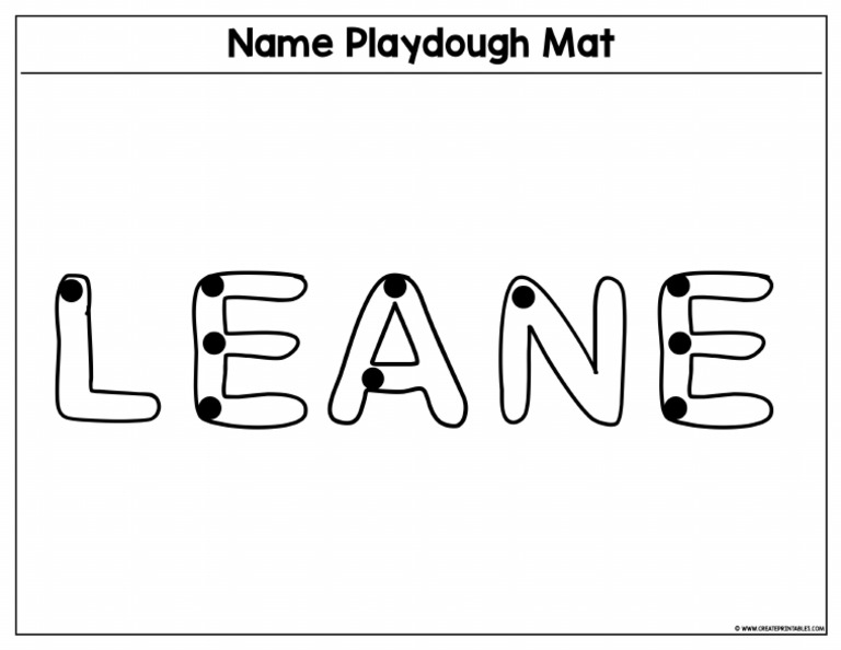 Name - Playdough - Mat C1C2 FD99 6E9A | PDF