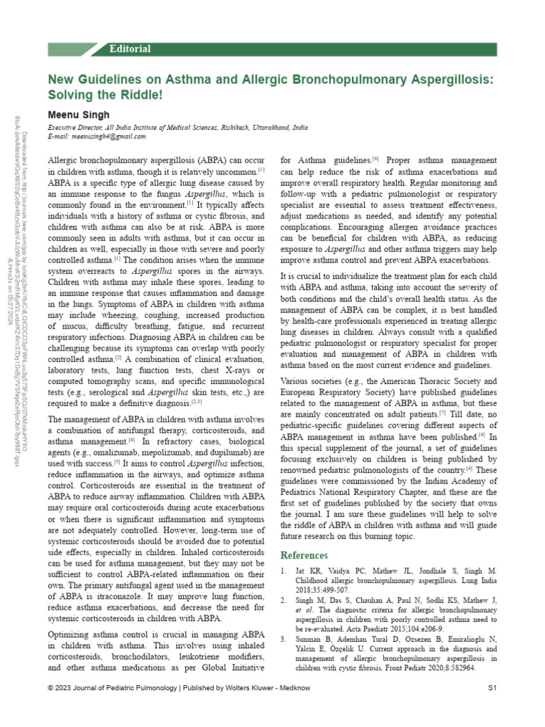 New Guidelines On Asthma and Allergic.1 | PDF | Asthma | Respiratory ...