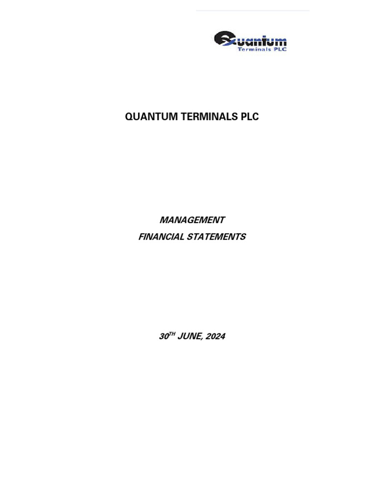 PR-228 Quantum Terminals PLC Unaudited Financial Statements For The ...