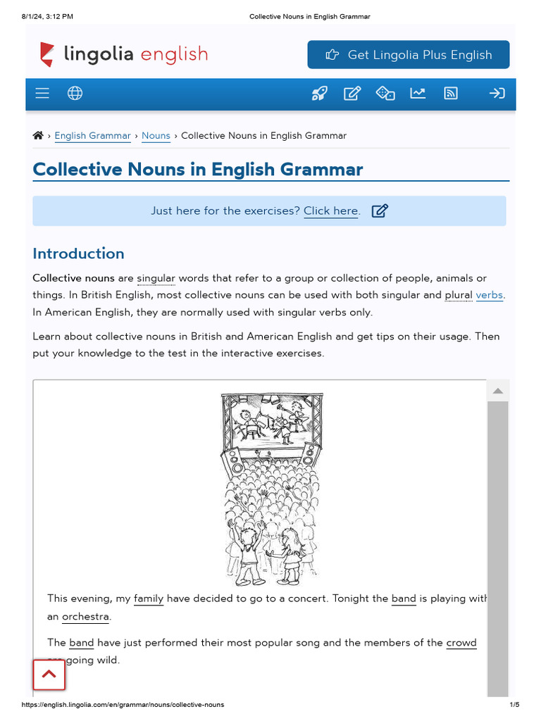 Collective Nouns in English Grammar-5 | PDF | Grammatical Number ...