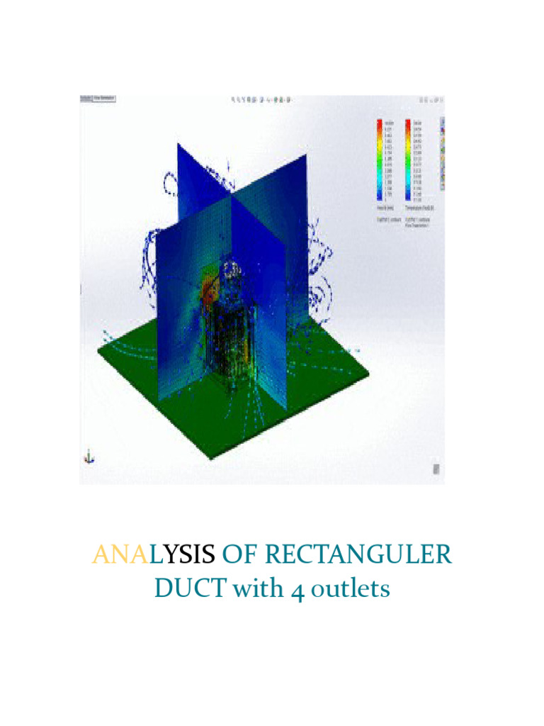 Rectangular Duct With 4 Outlet | PDF | Geometry | Pressure