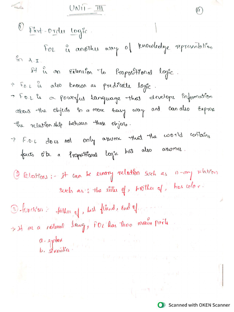 AI (Unit3) Notes | PDF