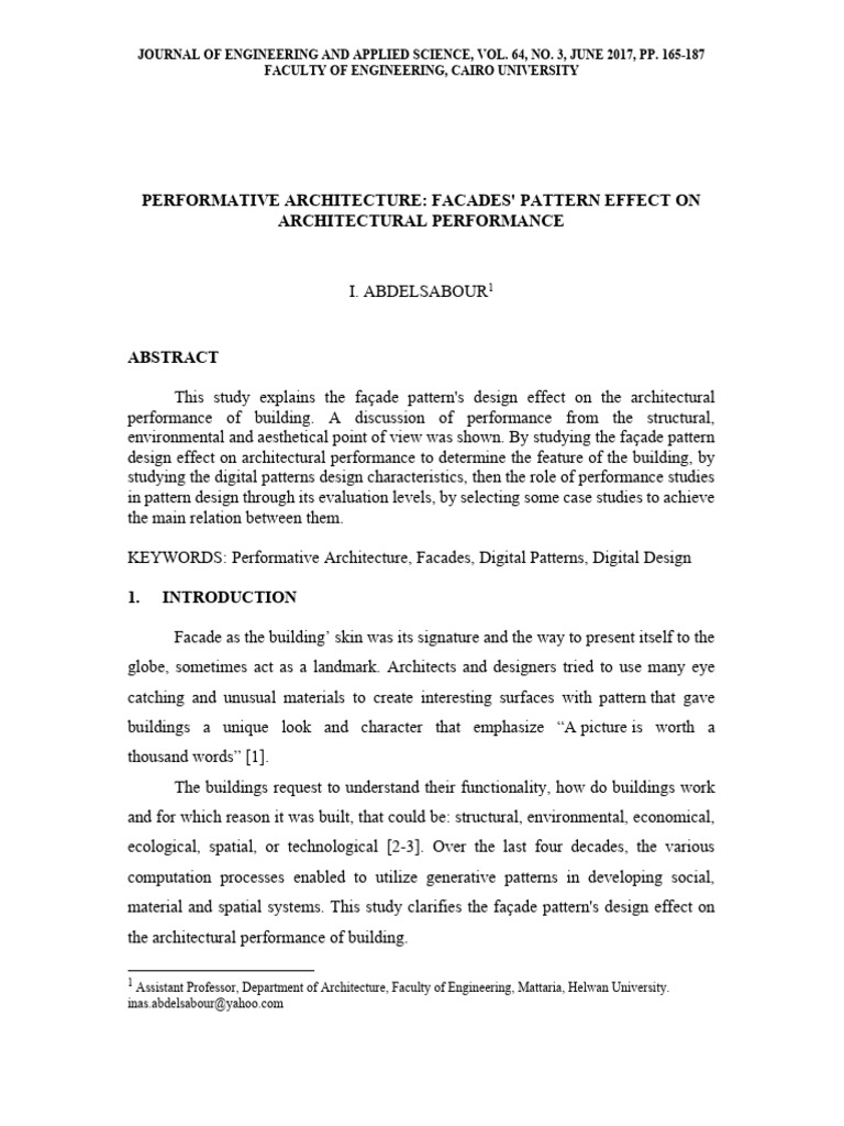 Performative Architecture Facades Patter | PDF | Pattern | Simulation