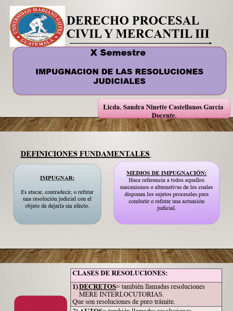 1 - Diapositivas IMPUGNACION A Resol. Judiciales-24 | PDF | Sentencia (ley) | Gobierno