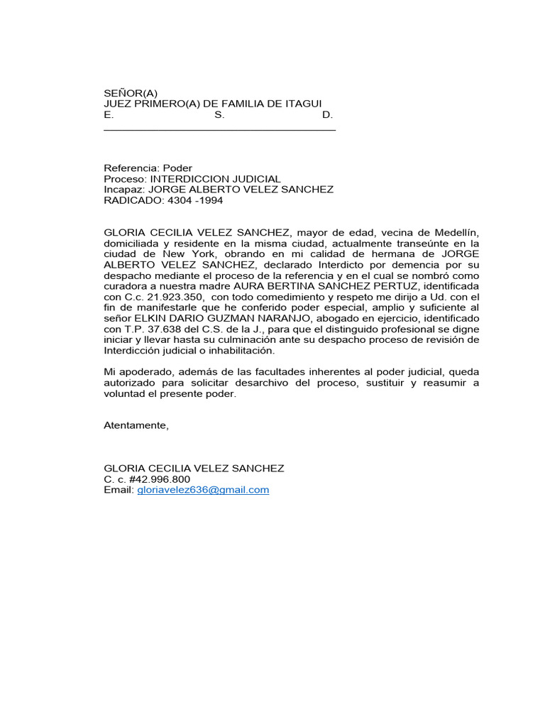Poder Remocion de Curador-1 | PDF Poder Remocion de Curador-1 | PDF