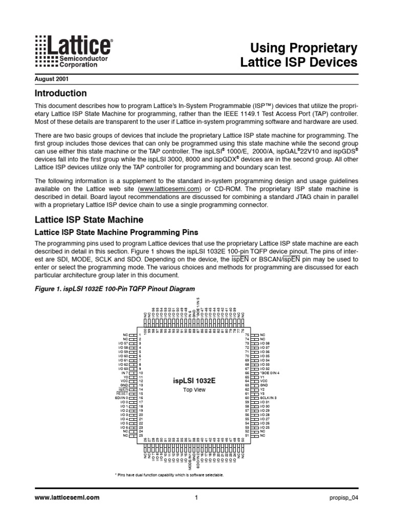 Using Proprietary Lattice ISP Devices | PDF | Computer Engineering | Computer Architecture