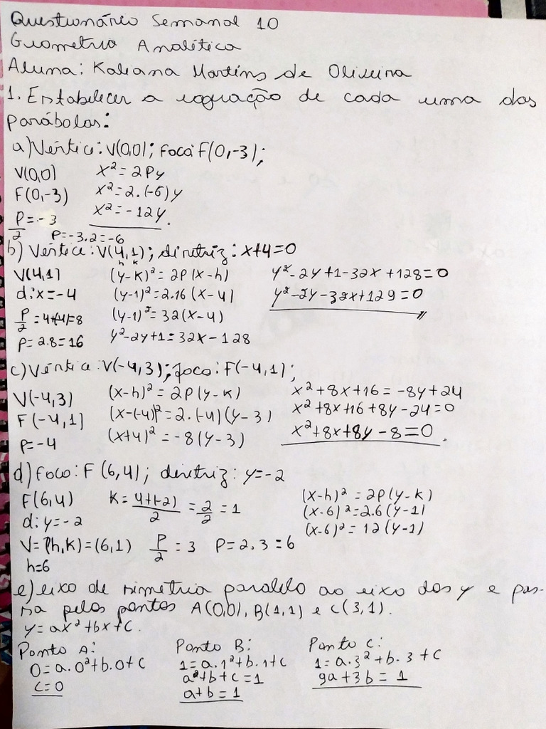 Questionário 10 GA | PDF | Métodos y materiales de enseñanza
