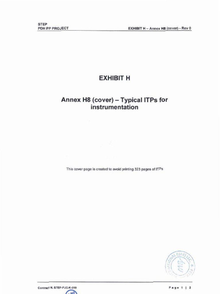 Instrumentation ITP Overview | PDF | Instrumentation | Valve