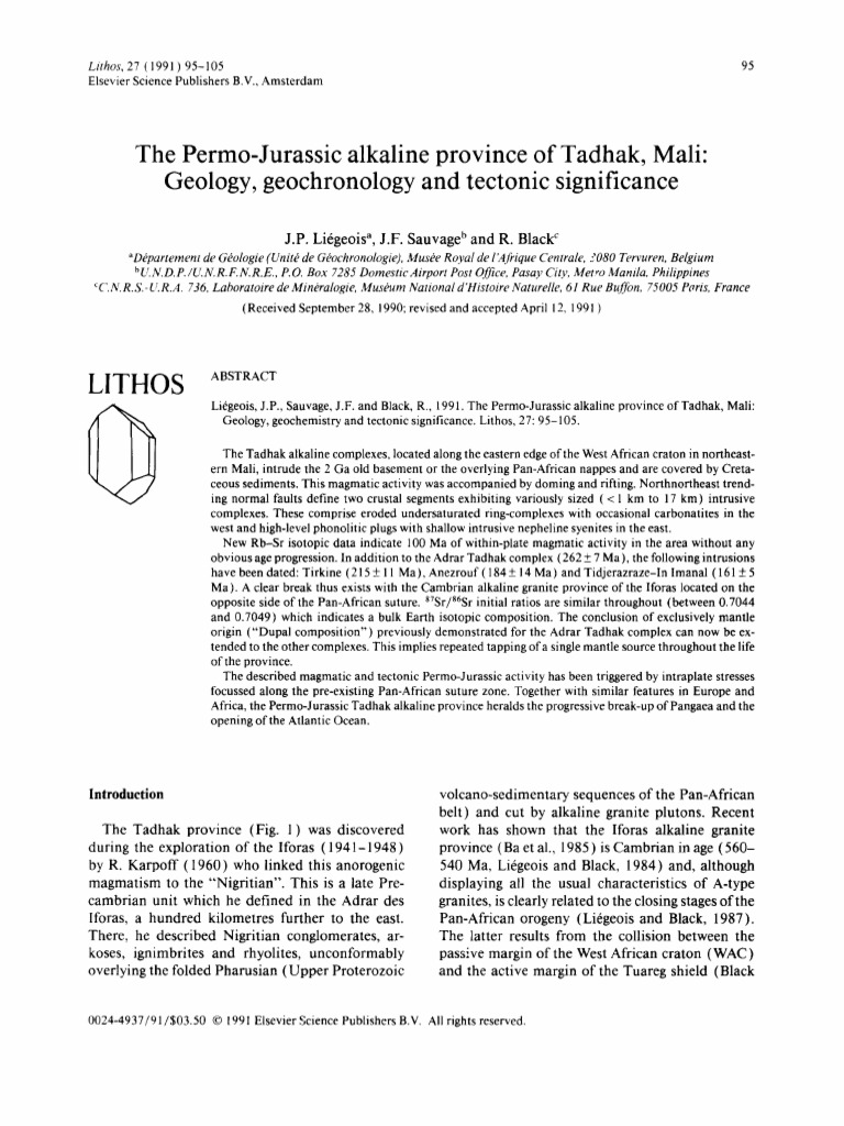 Tadhak Alkaline Province Geology | PDF | Igneous Rock | Petrology