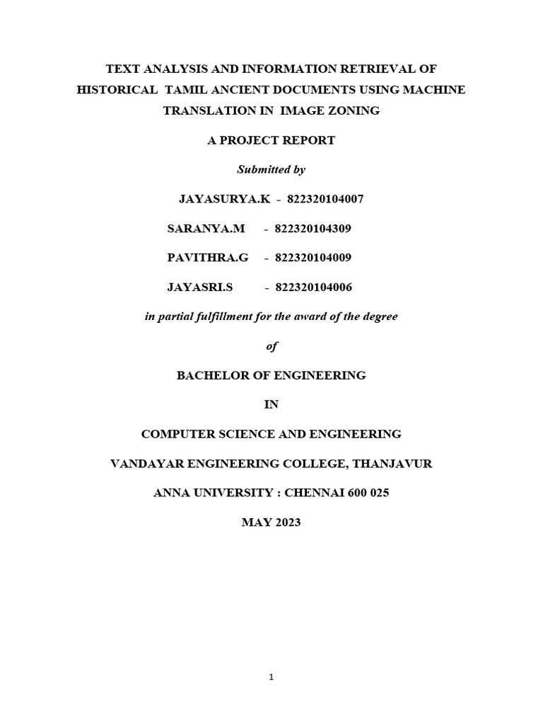 Report For OCR Project | PDF | Optical Character Recognition | Image ...