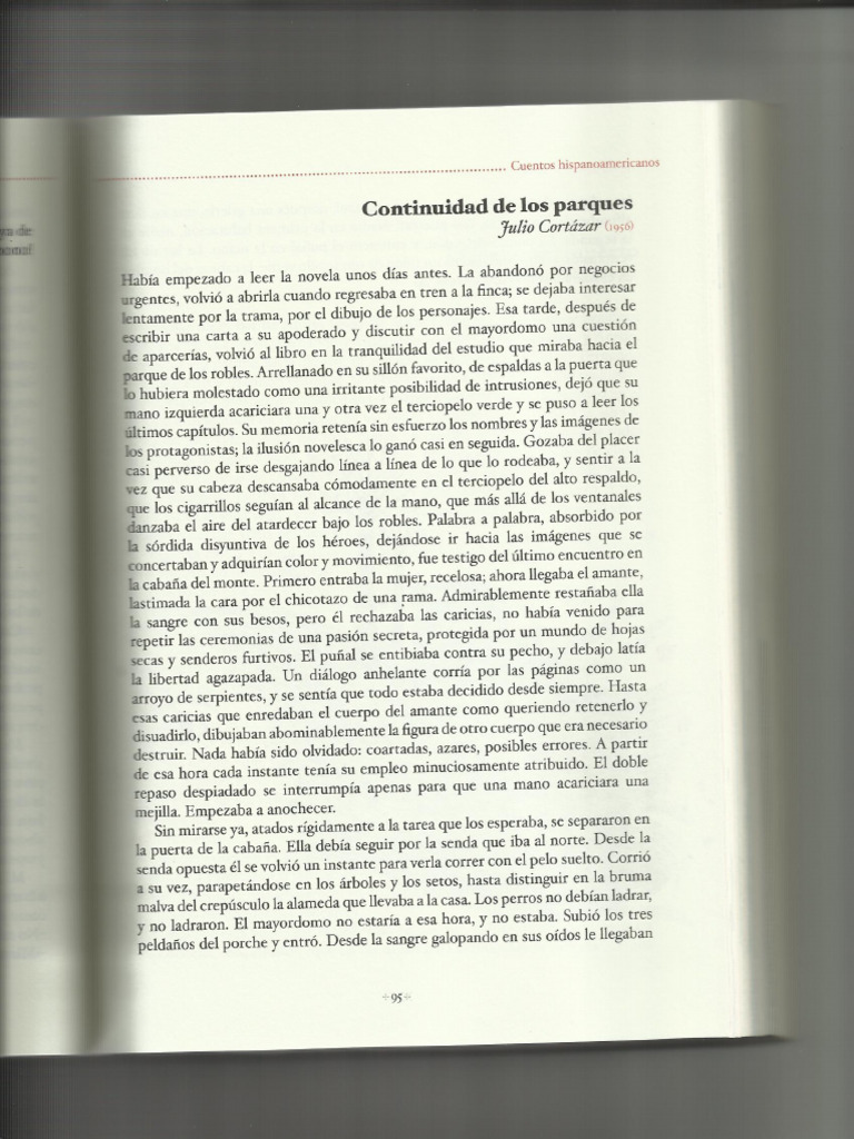 Continuidad de Los Parques (Cuento) | PDF