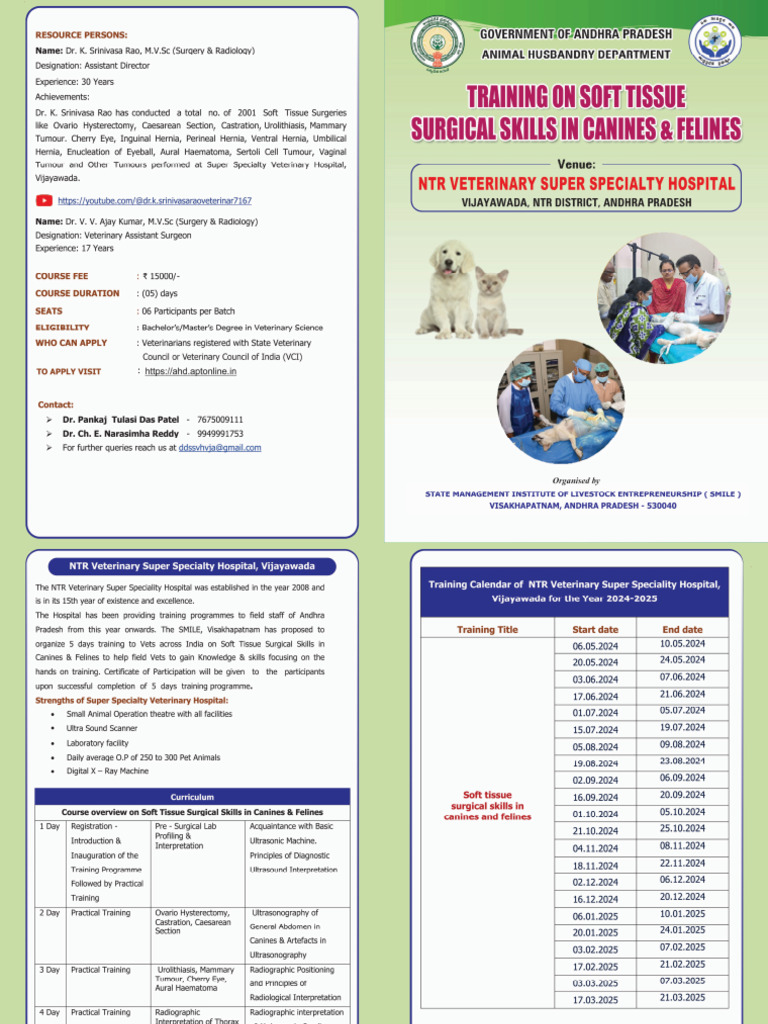 TRAINING ON SOFT TISSUE SURGICAL SKILLS IN CANINES and FELINES | PDF