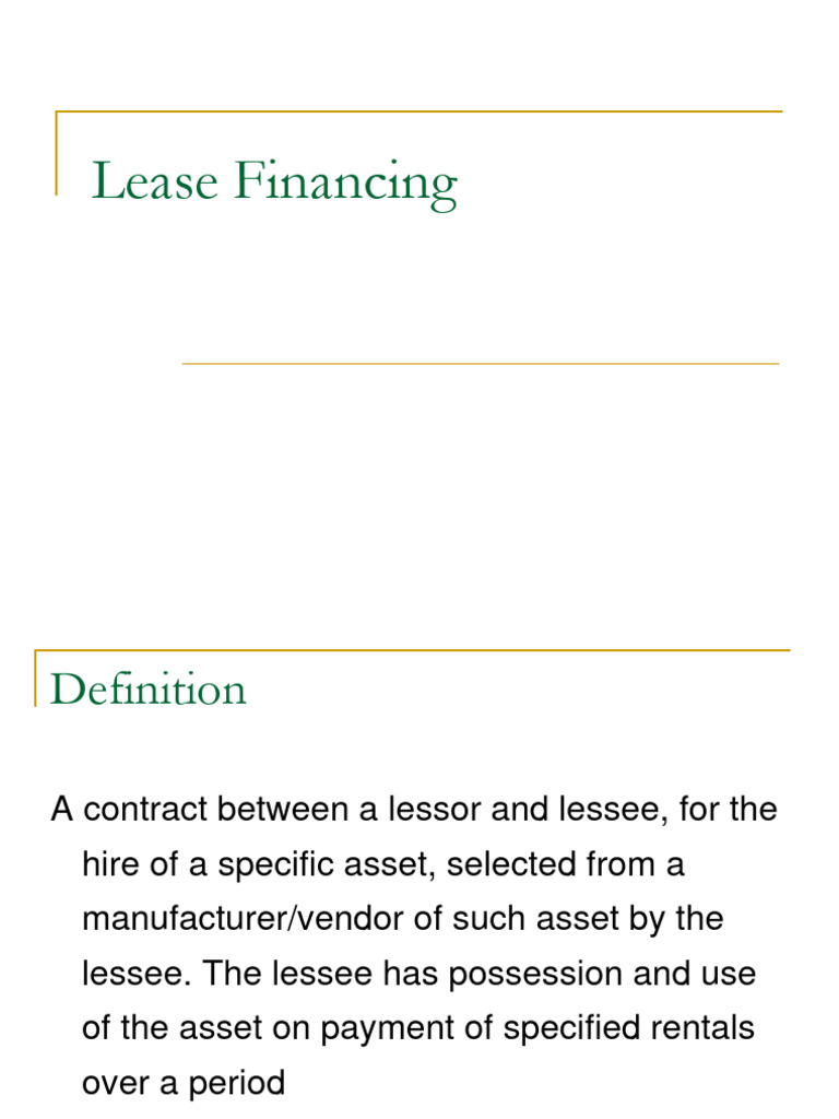 Lease Services | PDF | Lease | Expense