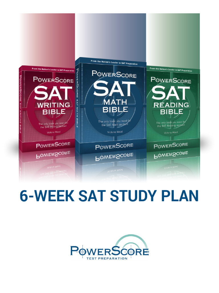Week SAT Study Plan | PDF | Sat | Mathematics