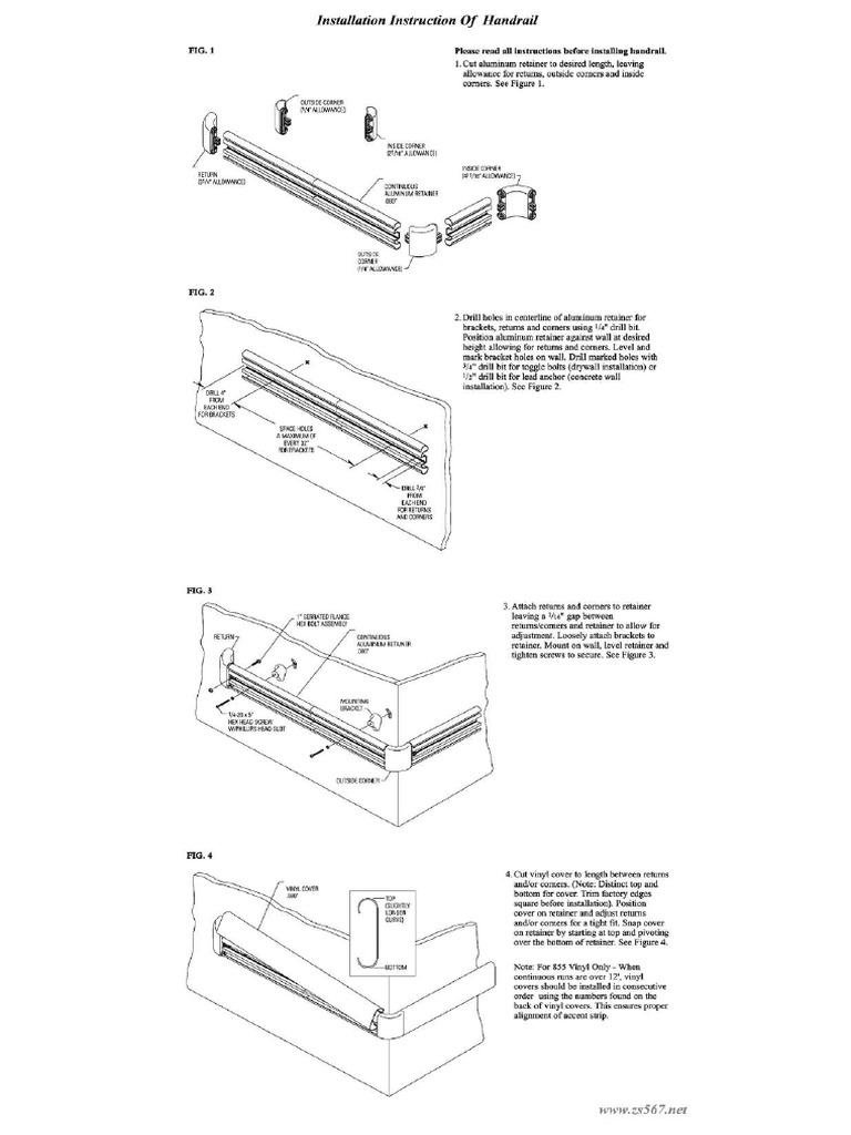 Handrail Installation | PDF