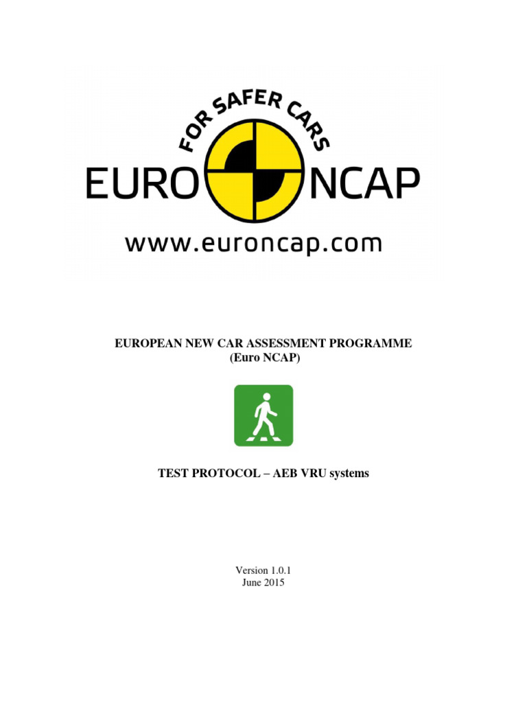 Euro Ncap Aeb Vru Test Protocol v101 | PDF | Cartesian Coordinate ...