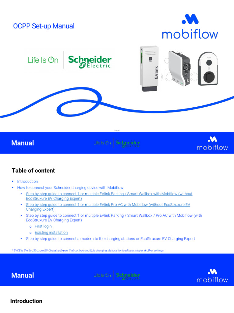 Schneider - Configure OCPP - Handleiding-Mobiflow-manuals-Schneider-Electric-V2 | PDF | Ip ...