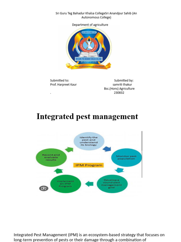 Samriti Thakur | PDF | Pesticide | Pest Control