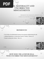 ISA 450: Evaluating Audit Misstatements | PDF | Financial Audit | Audit