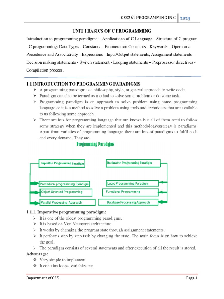 All Units With Question | PDF | Object Oriented Programming | Data Type