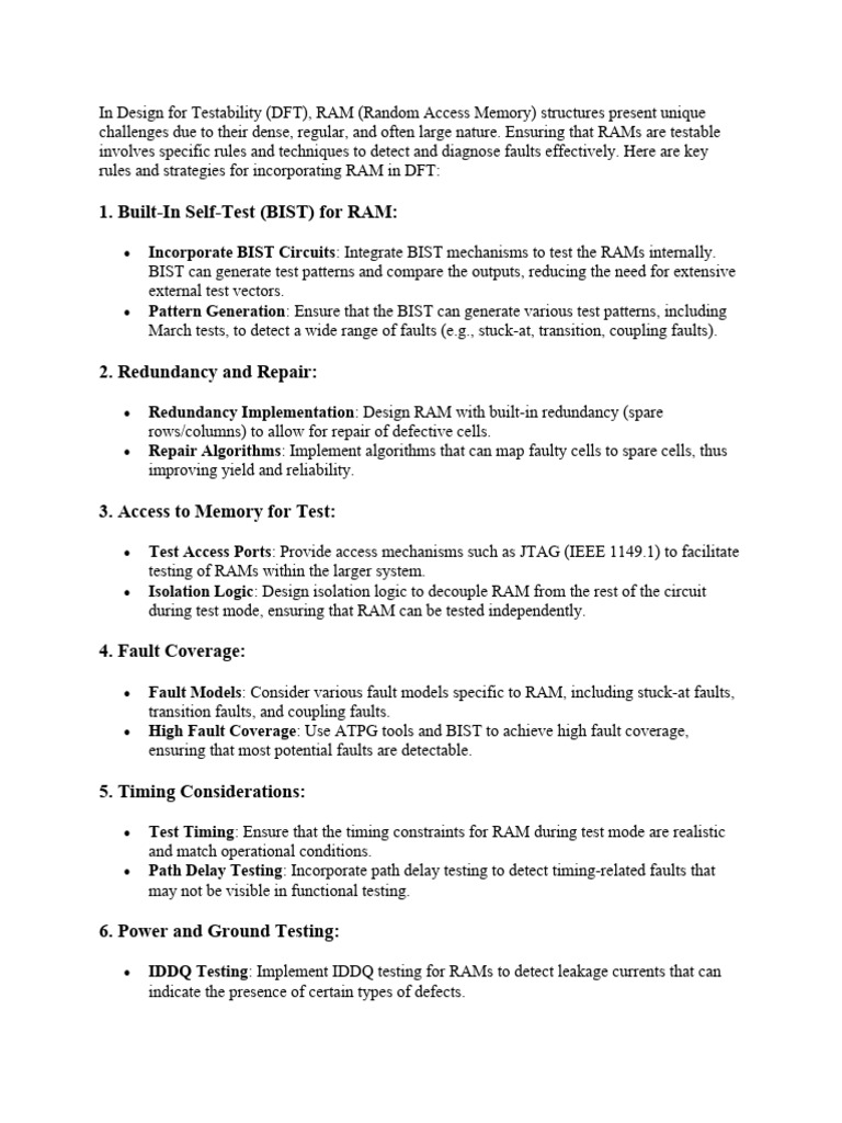Ram Rules In Dft Pdf Error Detection And Correction Computer