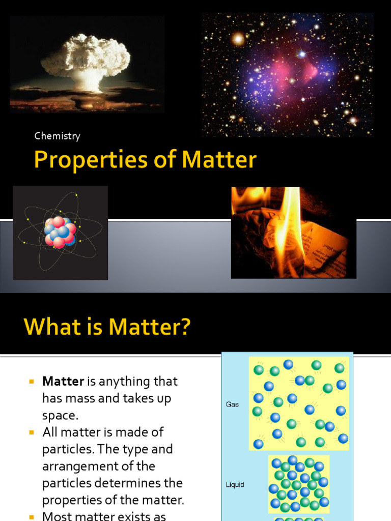 Chemistry Properties of Matter | PDF | Mixture | Chemical Substances